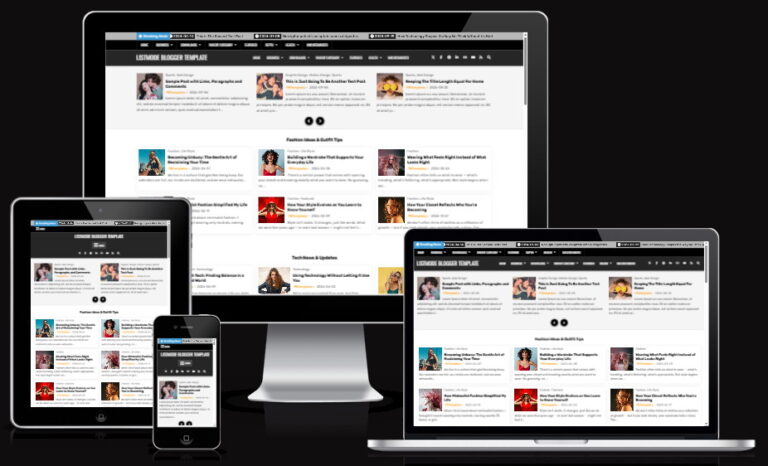 ListMode Blogger Template | NewBloggerThemes.com